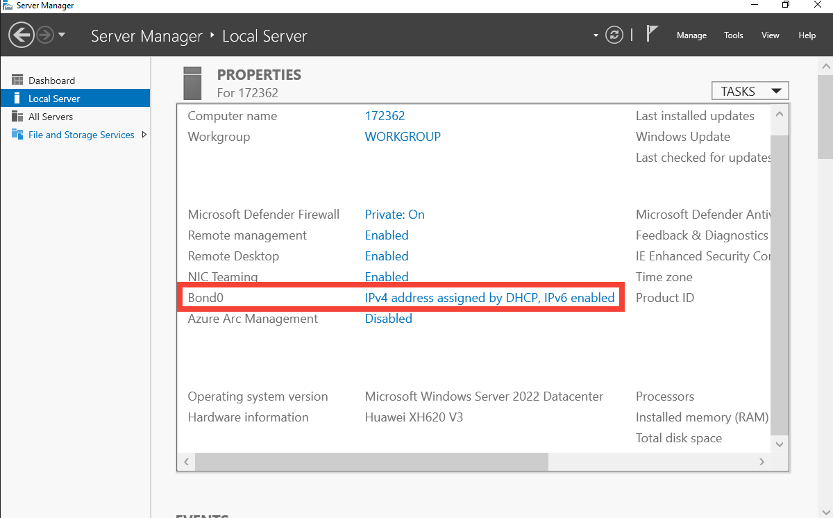Configuring BOND and VLAN on Windows Server